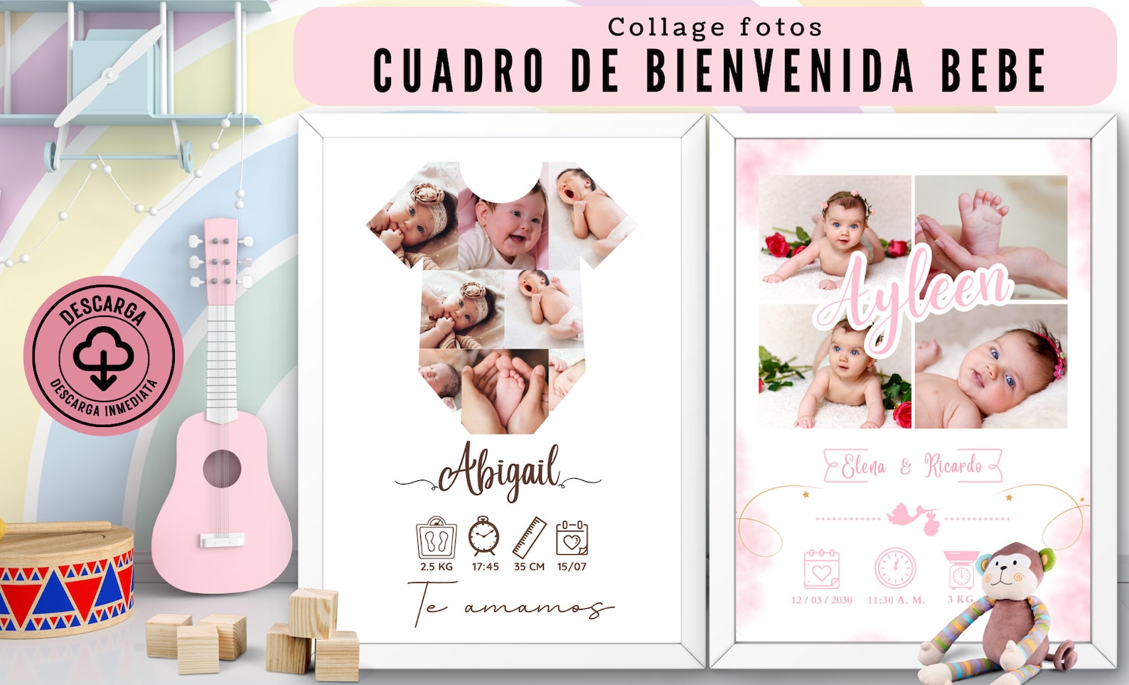 Welcome Baby Photo Frame, Editable Photo Templates, Baby Photo Frame ...