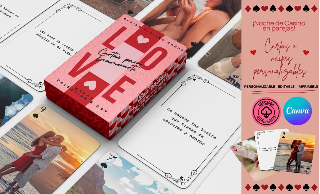 Personalized Playing Card Template, Custom Cards, Deck and Card Games ...