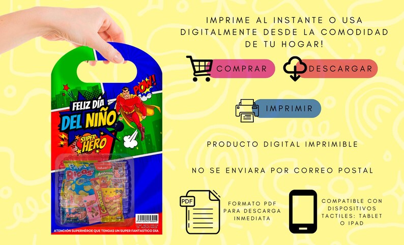Printable Template Duvalín Lid, Packaging, Happy Children's Day Duvalín ...