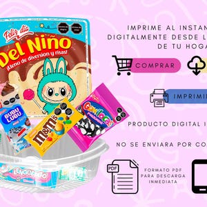 Printable Duvalín Lid Template, Duvalín Label Happy Children's Day, PNG ...