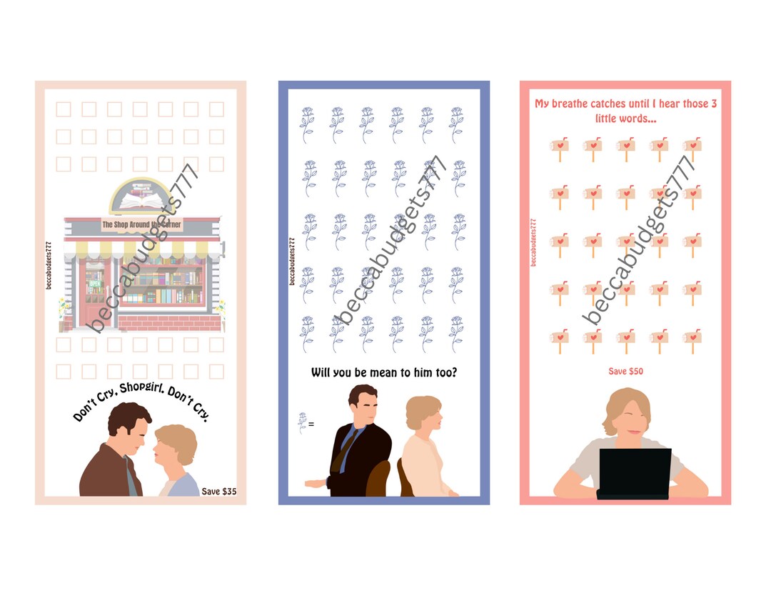 You've Got Mail Movie Savings Challenge ***digital Download*** - Etsy