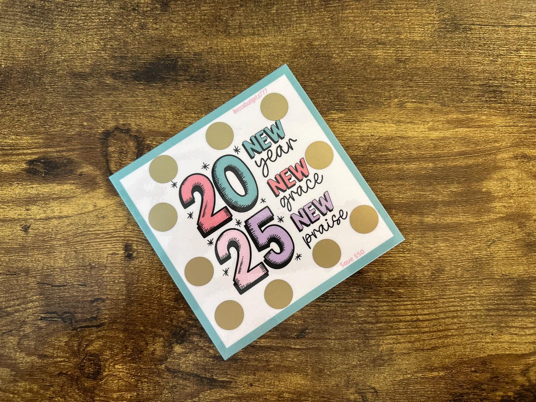 2025 Grace Scratch off Savings Challenge - Etsy