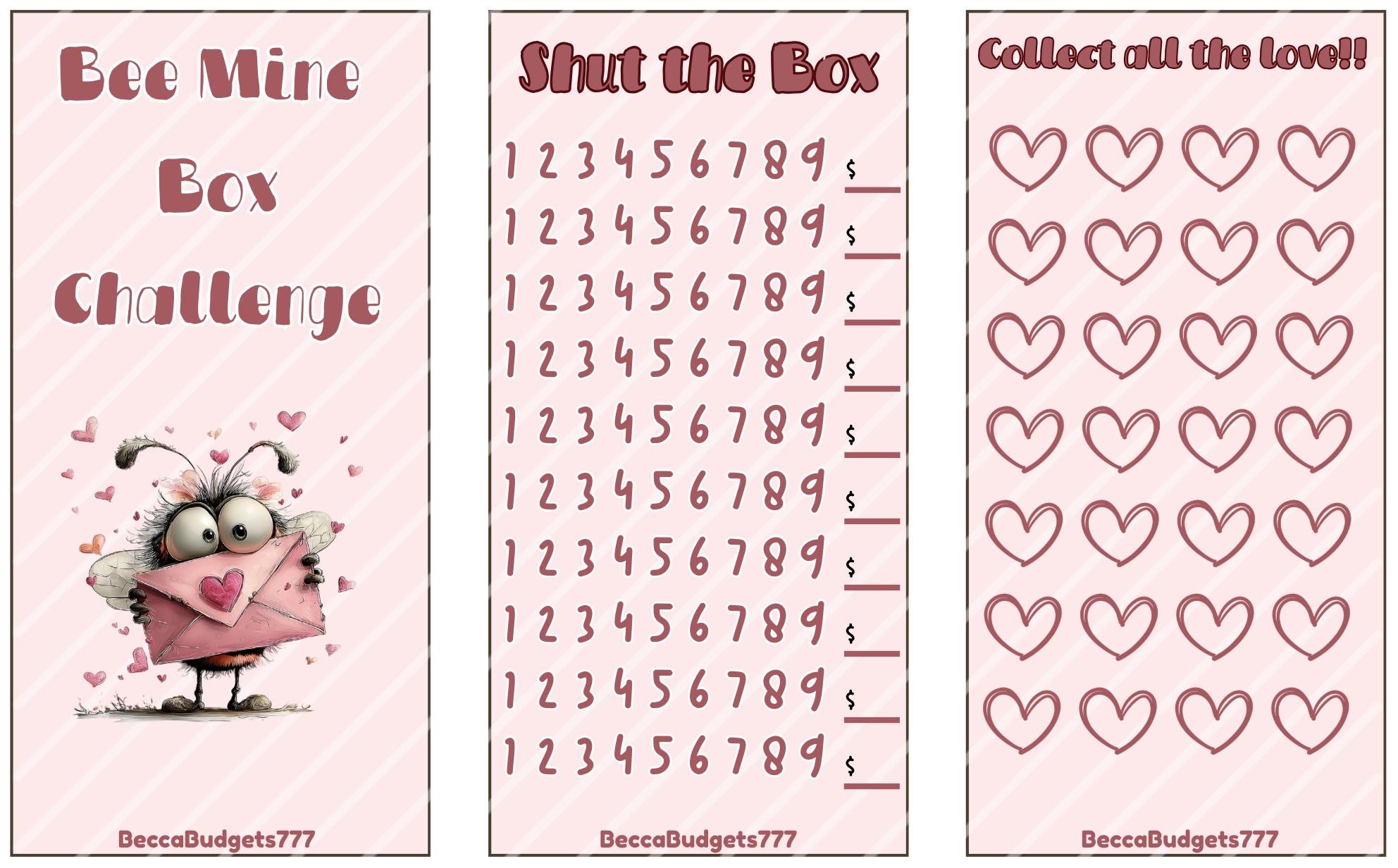 BEE MINE BOX Savings Challenge*** Digital Download*** - Etsy