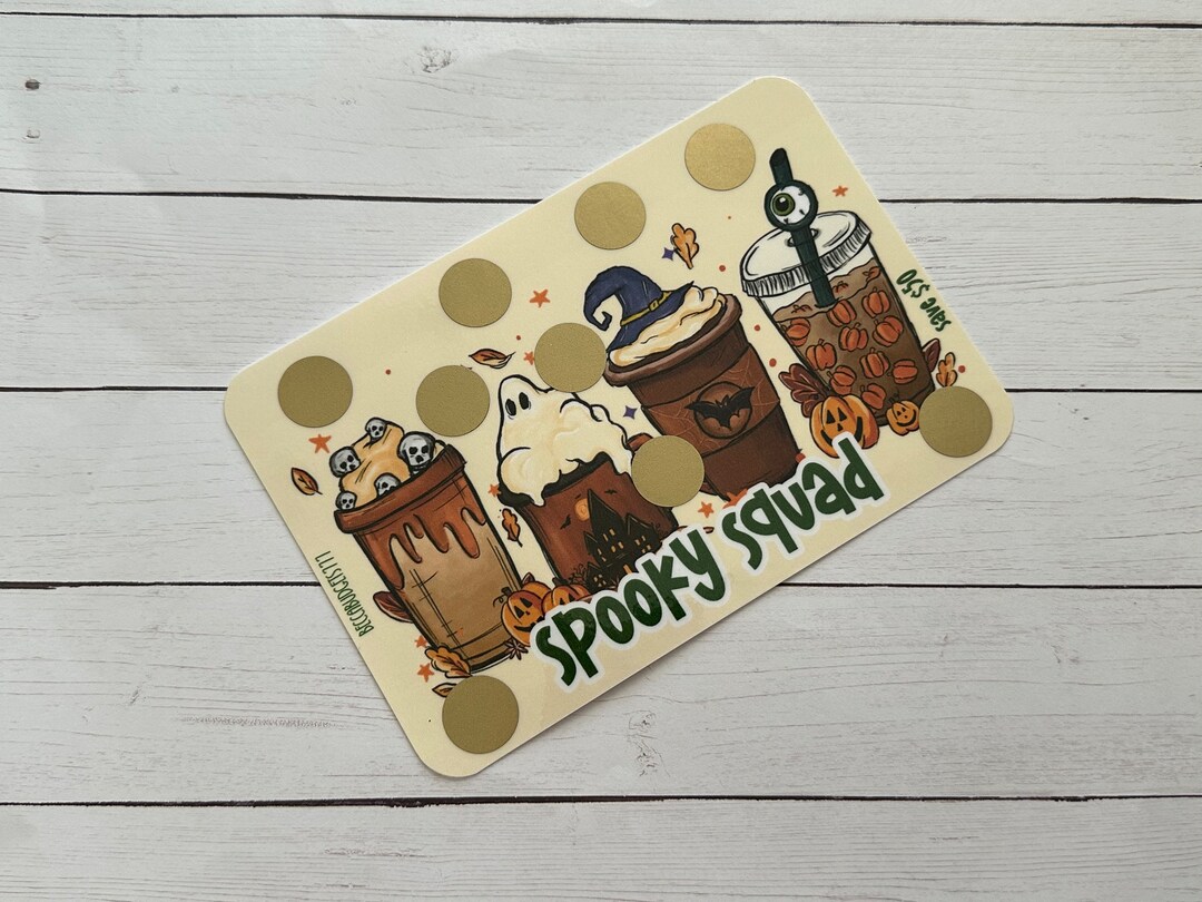 SPOOKY SQUAD Scratch off Savings Challenge - Etsy