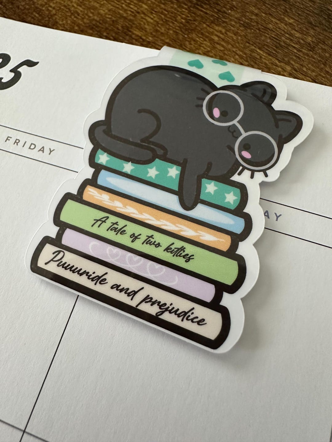 KITTY Magnetic Bookmark - Etsy