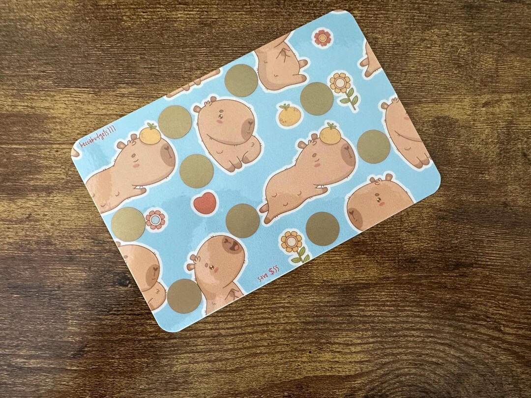 CAPYBARA With a LEMON Scratch off Savings Challenge - Etsy