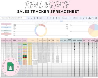 Real Estate Sales Tracker Transaction Management Real Estate Agent ...