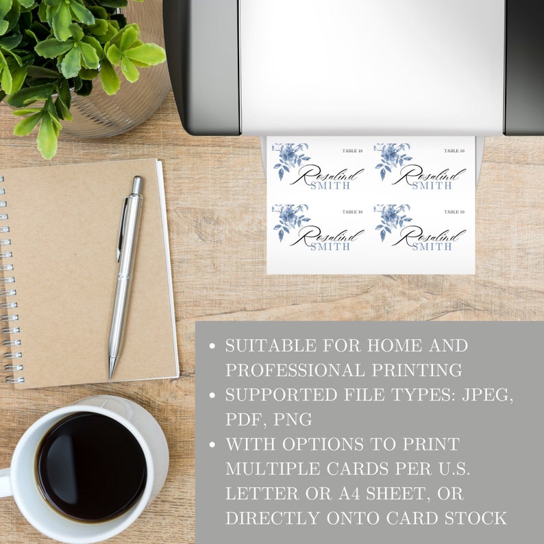 Tend Fold Wedding Place Card Template, Wedding Table Seat Card Download ...