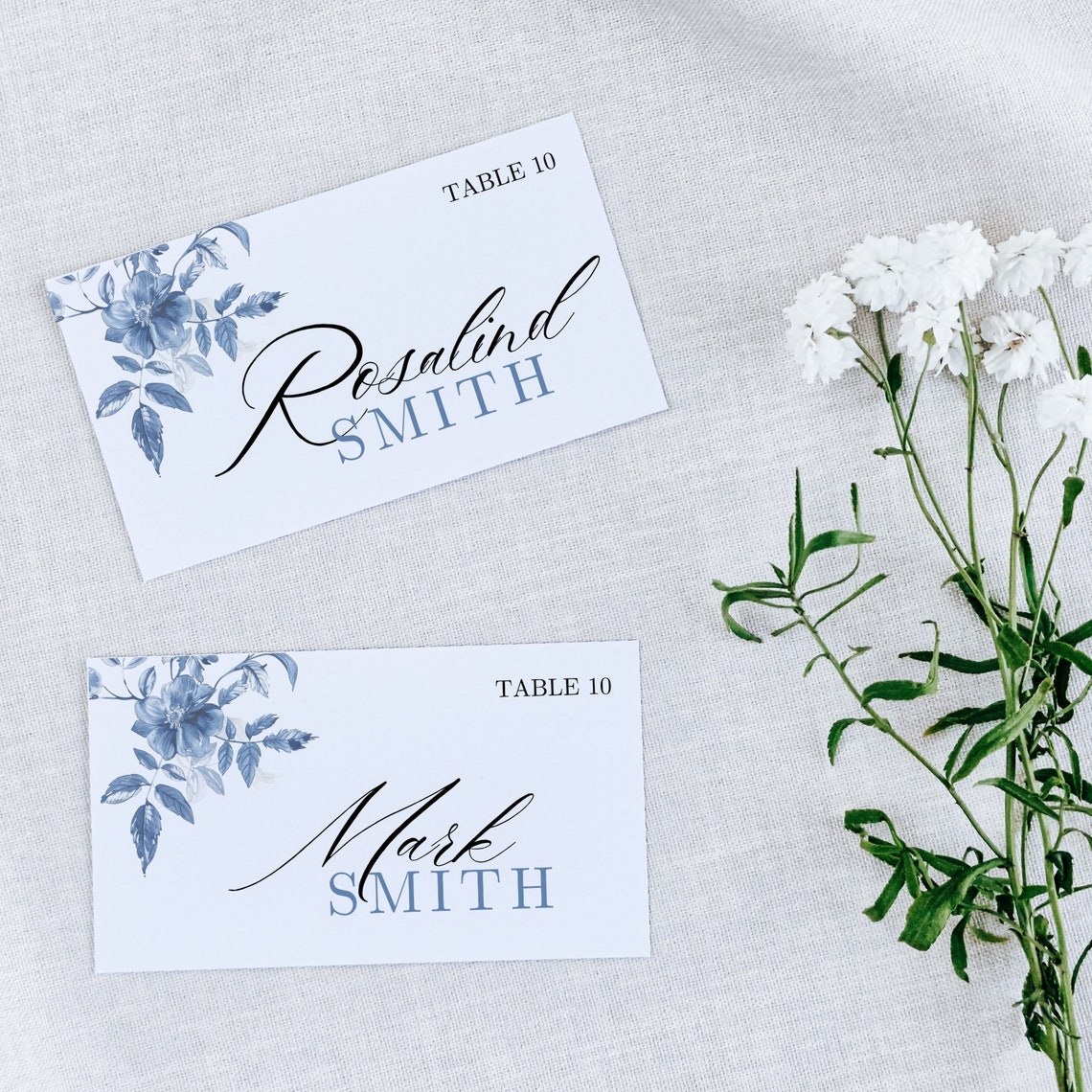 Tend Fold Wedding Place Card Template, Wedding Table Seat Card Download ...