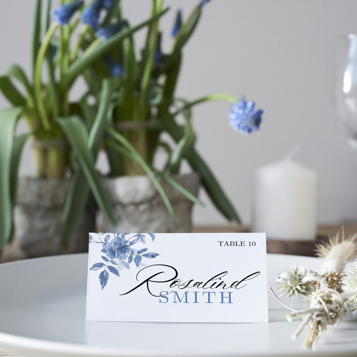 Tend Fold Wedding Place Card Template, Wedding Table Seat Card Download ...