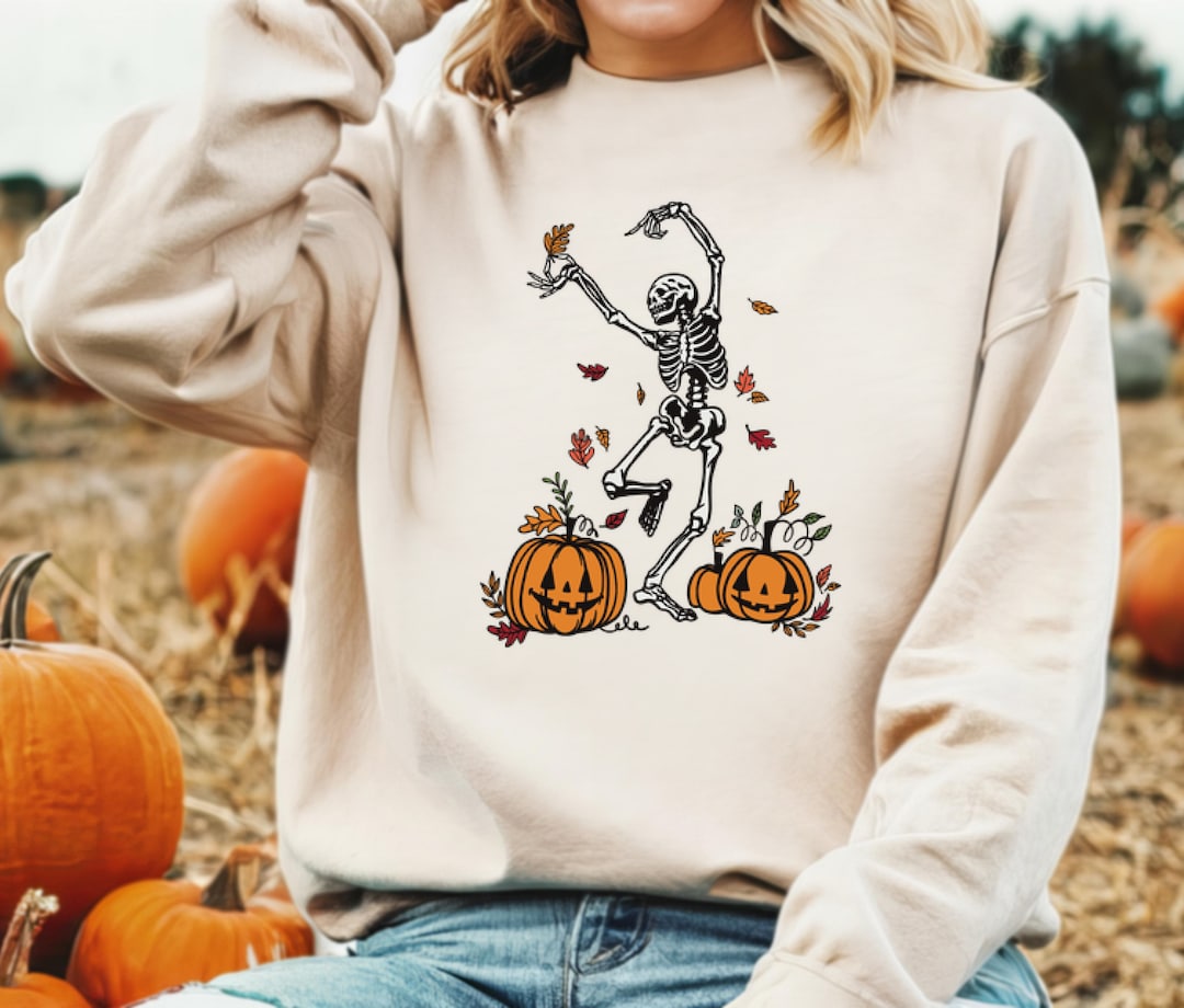 Spooky Fall Dancing Skeleton - Etsy