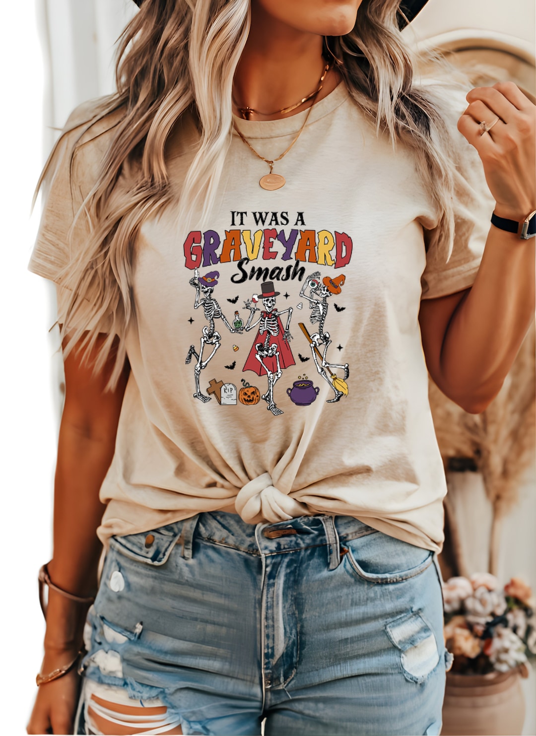 Its Was A Graveyard Smash Dancing Skeletons - Etsy