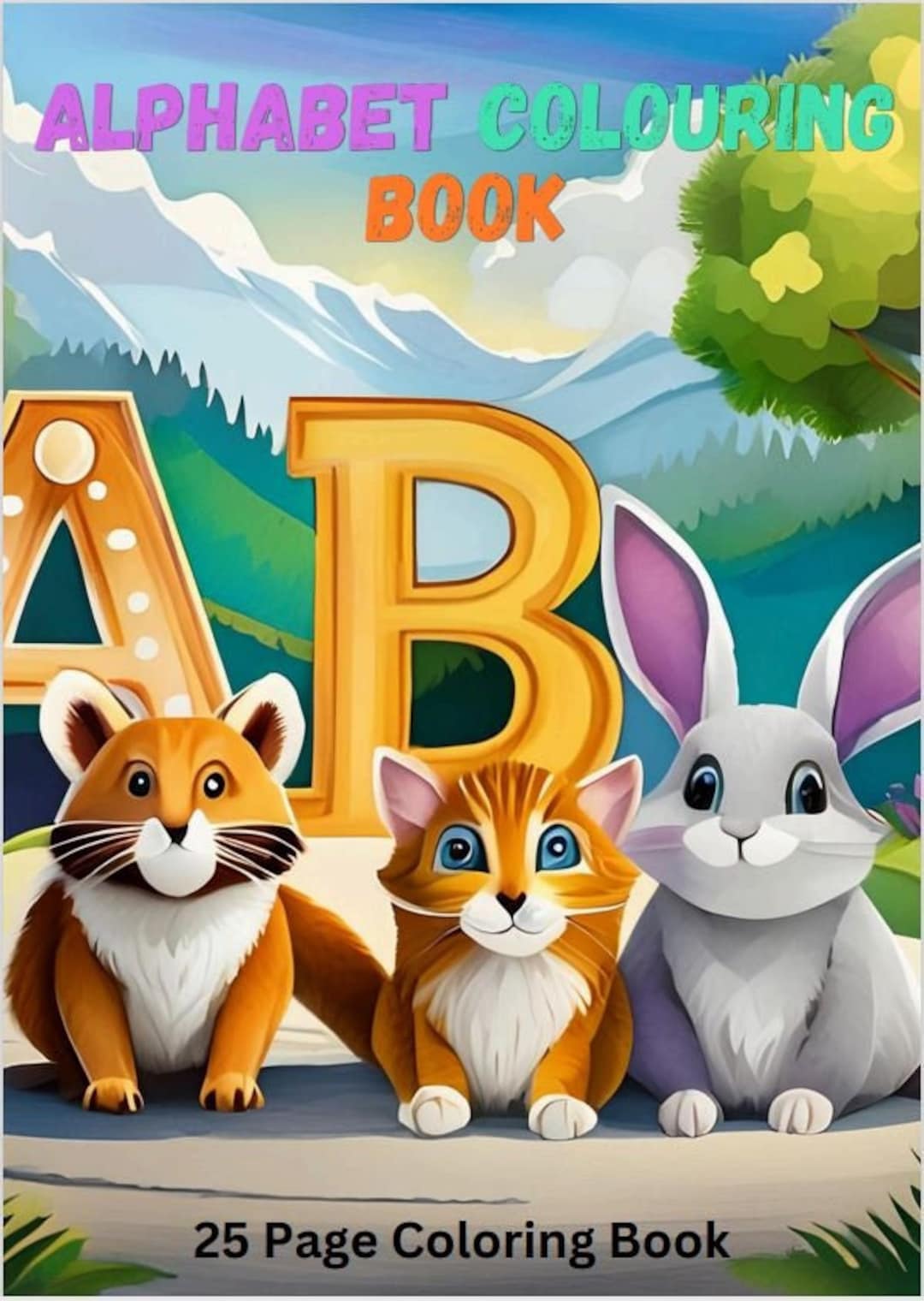 Animal Alphabet Colouring Book - Etsy