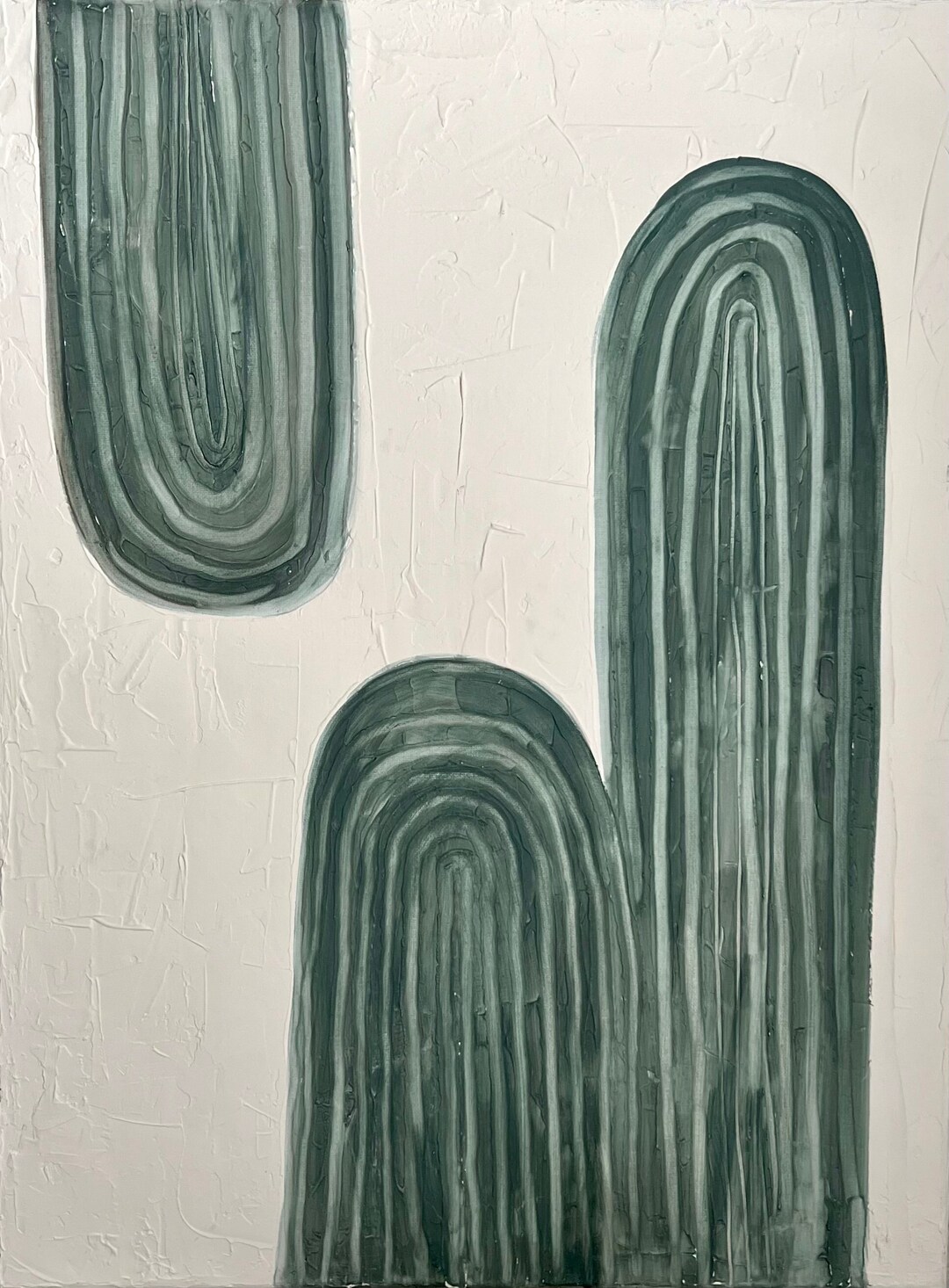 Textured Boho Wall Art, Canvas Plaster Art, Canvas Art, Home Decor ...