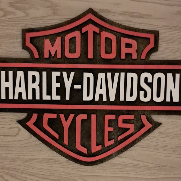 Wooden Harley Davidson Sign - Etsy