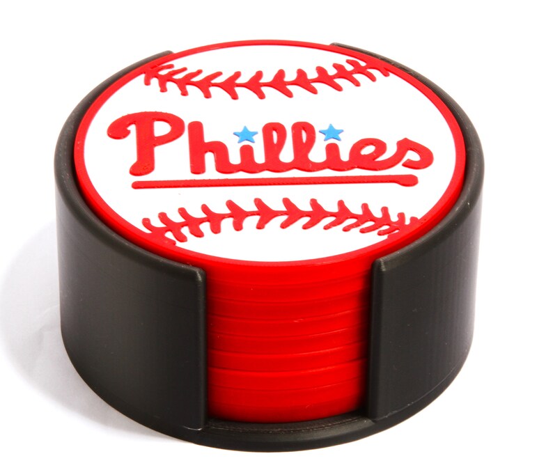 Philadelphia Phillies Drink Coasters With Holder - Etsy
