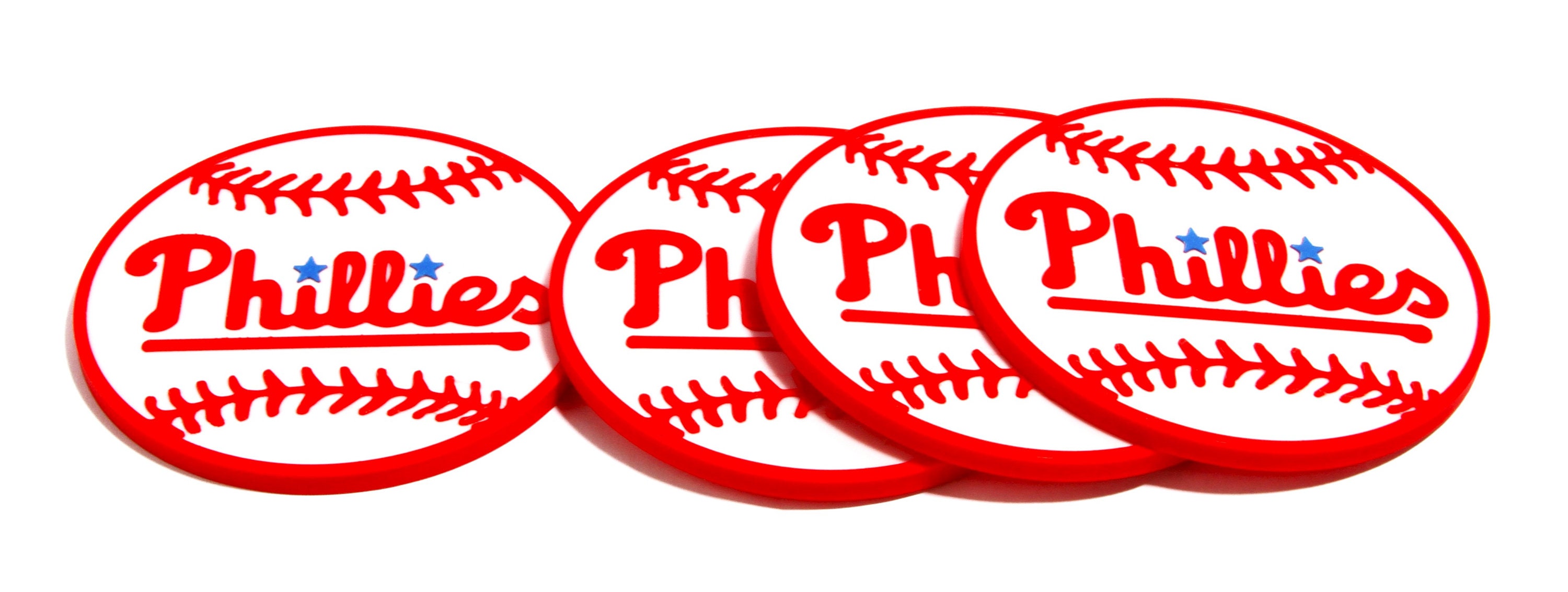 Philadelphia Phillies Drink Coasters With Holder - Etsy