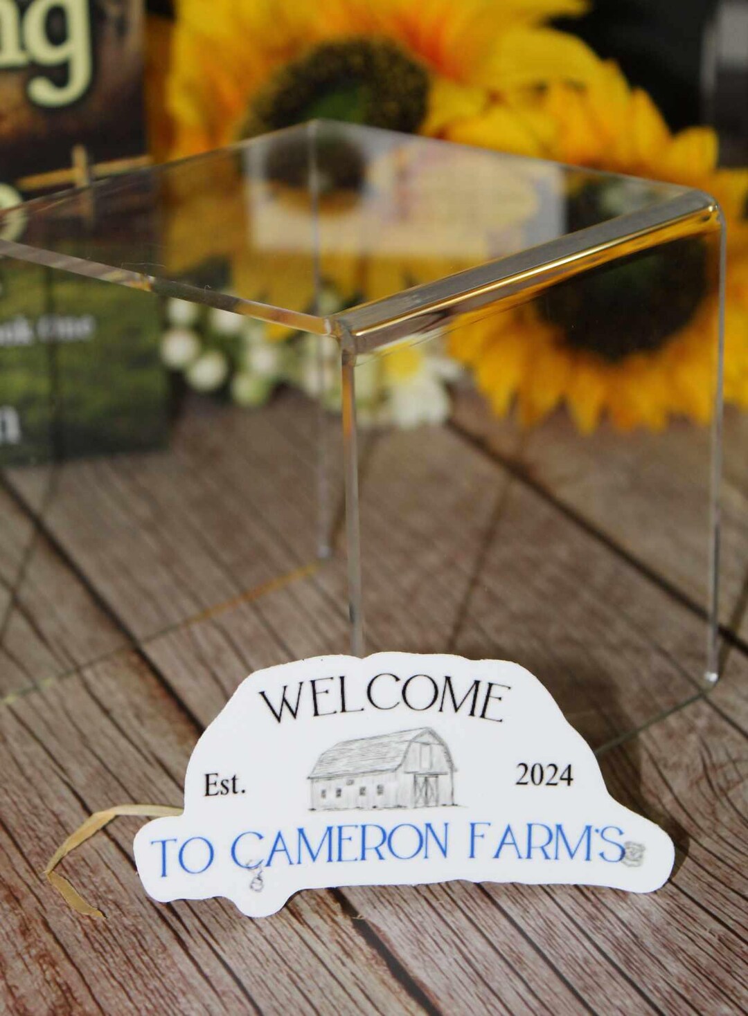 Welcome to Cameron Farm's Sticker - Etsy