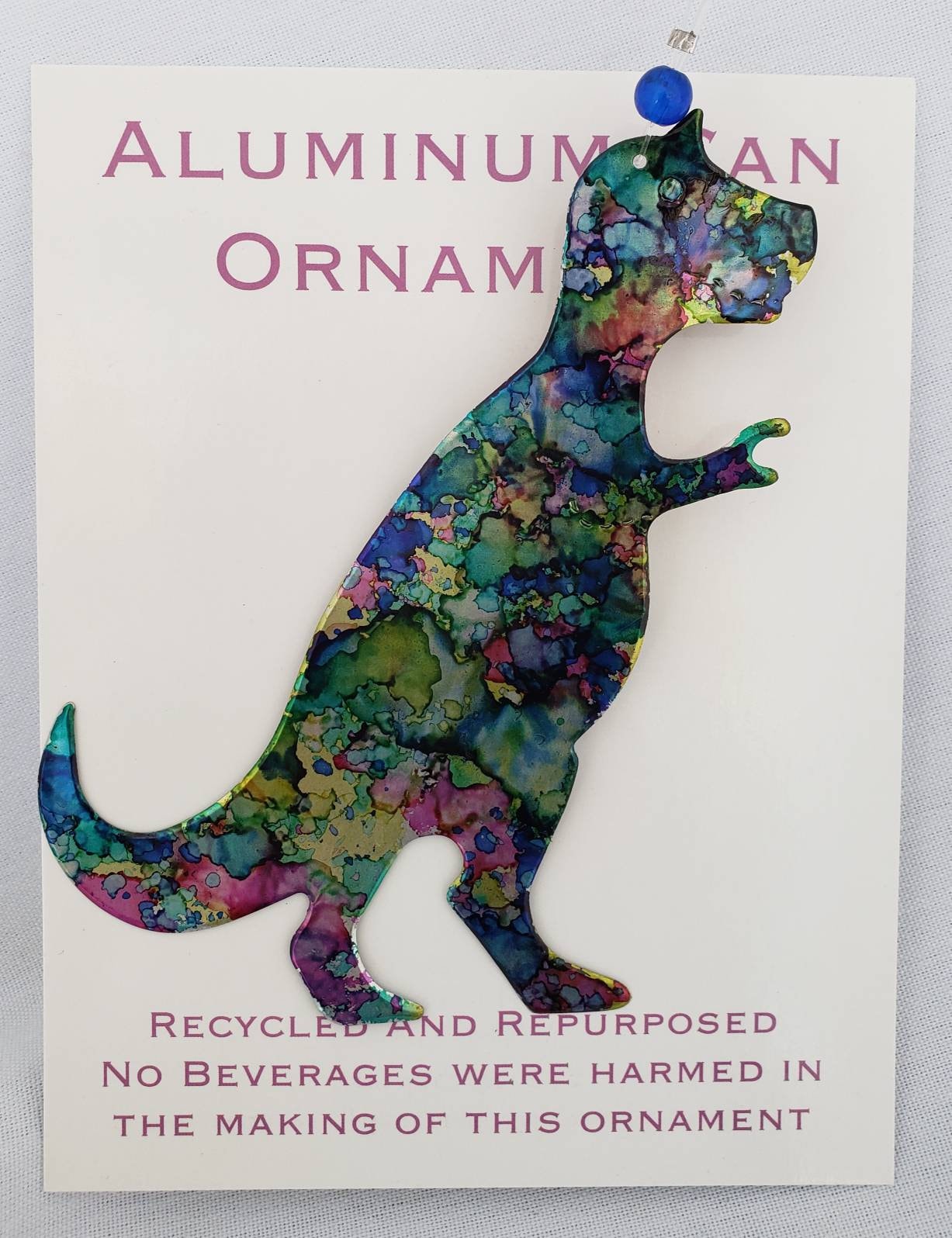 Tyrannosaurus Rex Ornament Recycled Aluminum Cans - Etsy