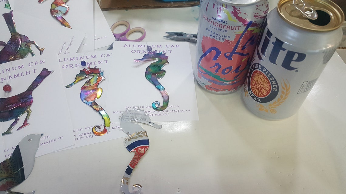 Love Cat Ornament Recycled Aluminum Cans - Etsy