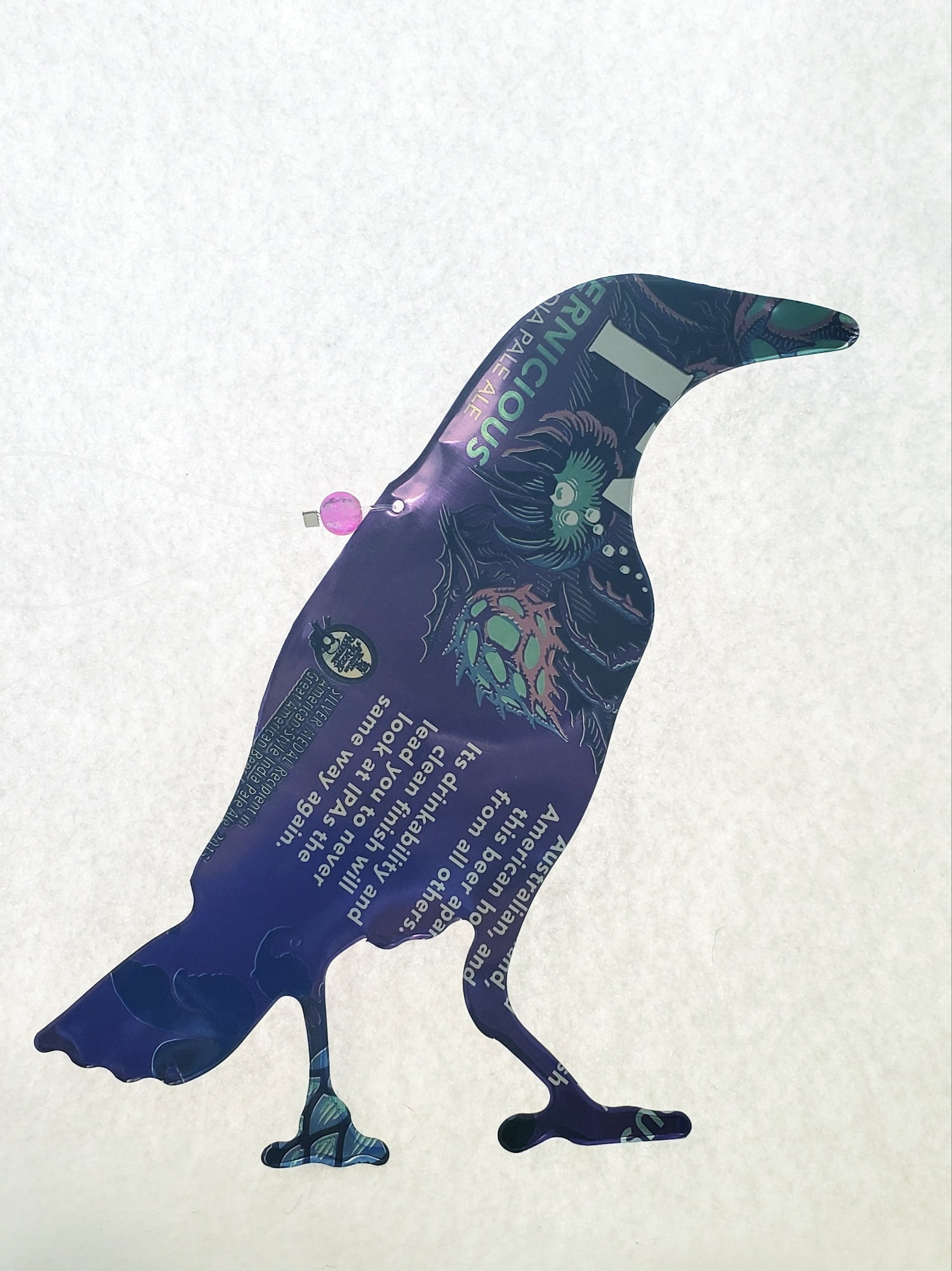 Raven Ornament Recycled Aluminum Cans - Etsy