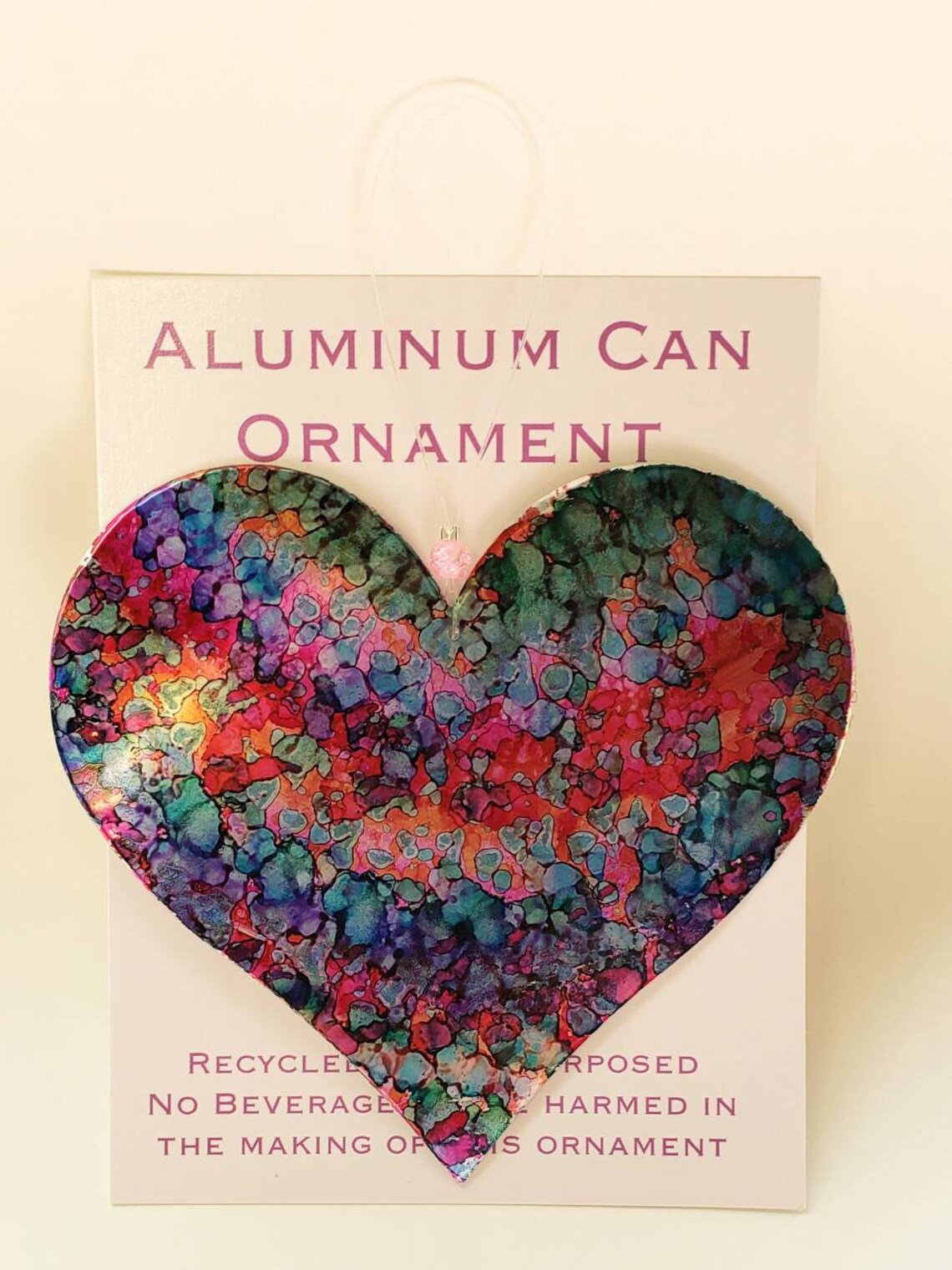 Big Love XL Heart Ornaments Recycled Aluminum Cans - Etsy