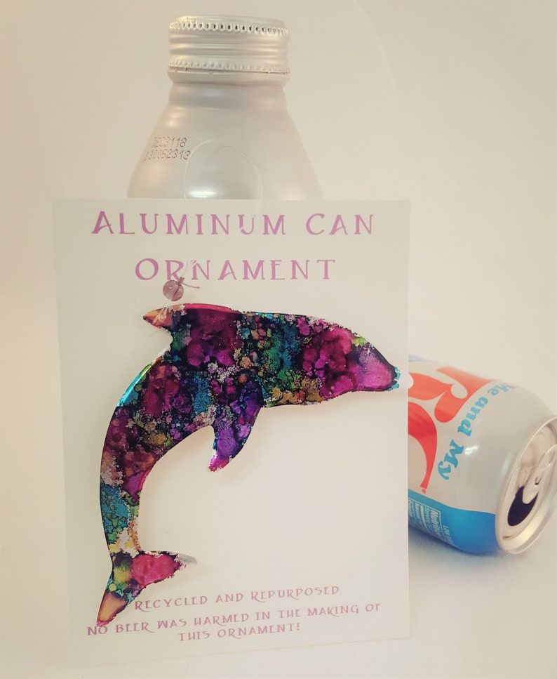 Dolphin Ornament Recycled Aluminum Cans - Etsy