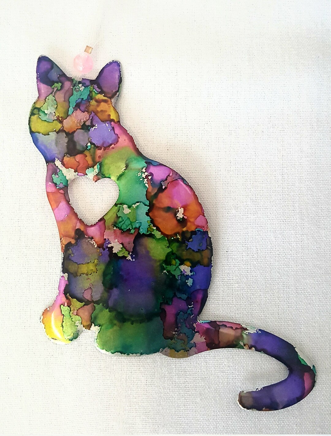 Love Cat Ornament Recycled Aluminum Cans - Etsy