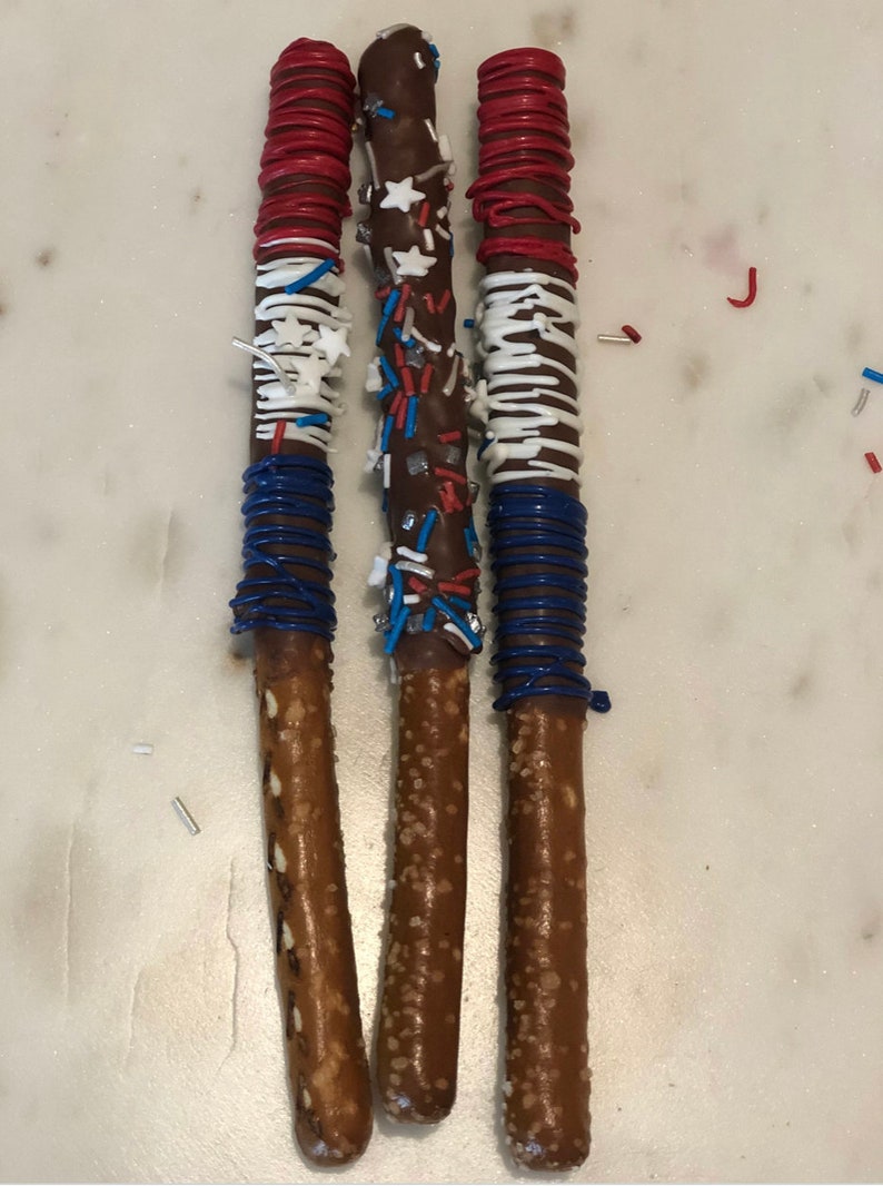 USA Chocolate Covered Pretzels Festive Treats - Etsy