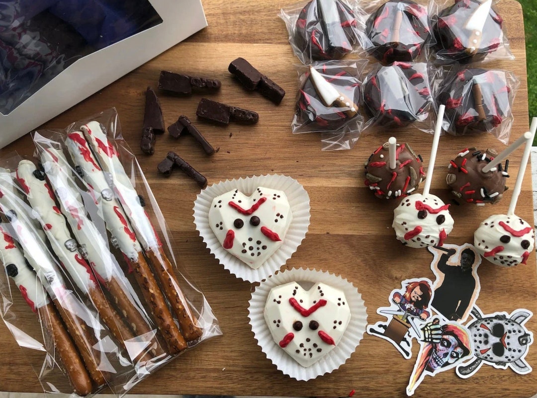 Horror Homemade Treat Box Jason Voorhees Michael Myers Skulls Bloody ...