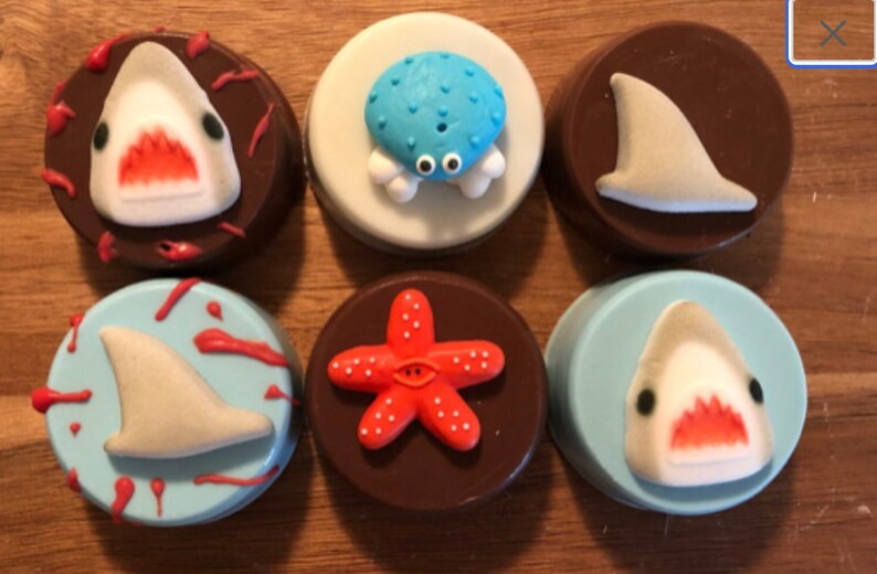 Shark Week Sea Creature Chocolate Covered Oreos JAWS - Etsy
