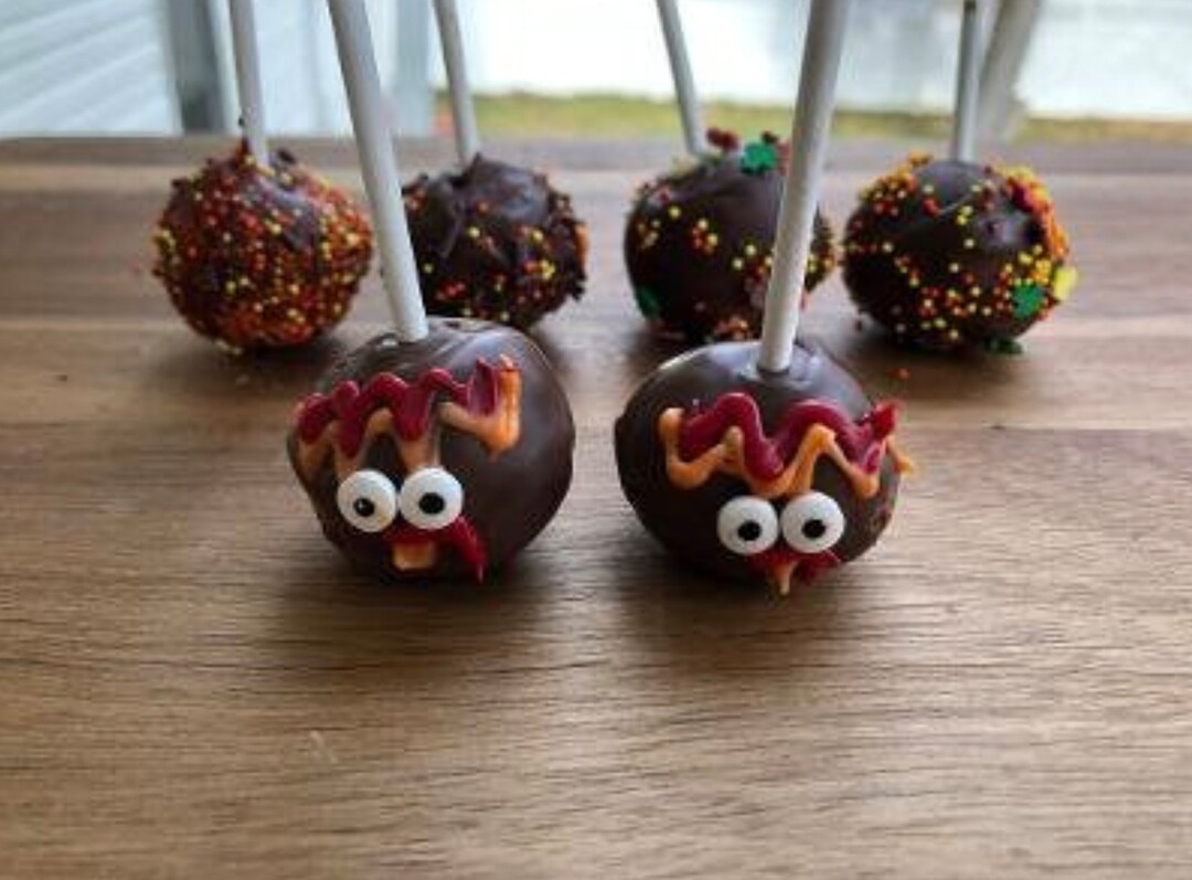 Thanksgiving Turkey Funfetti Cake Pops - Etsy
