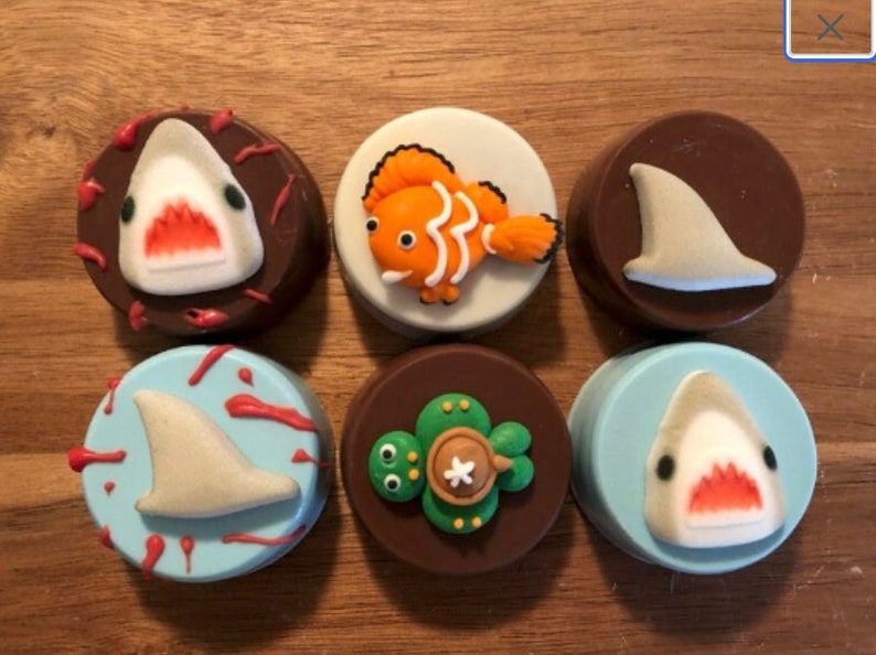 Shark Week Sea Creature Chocolate Covered Oreos JAWS - Etsy