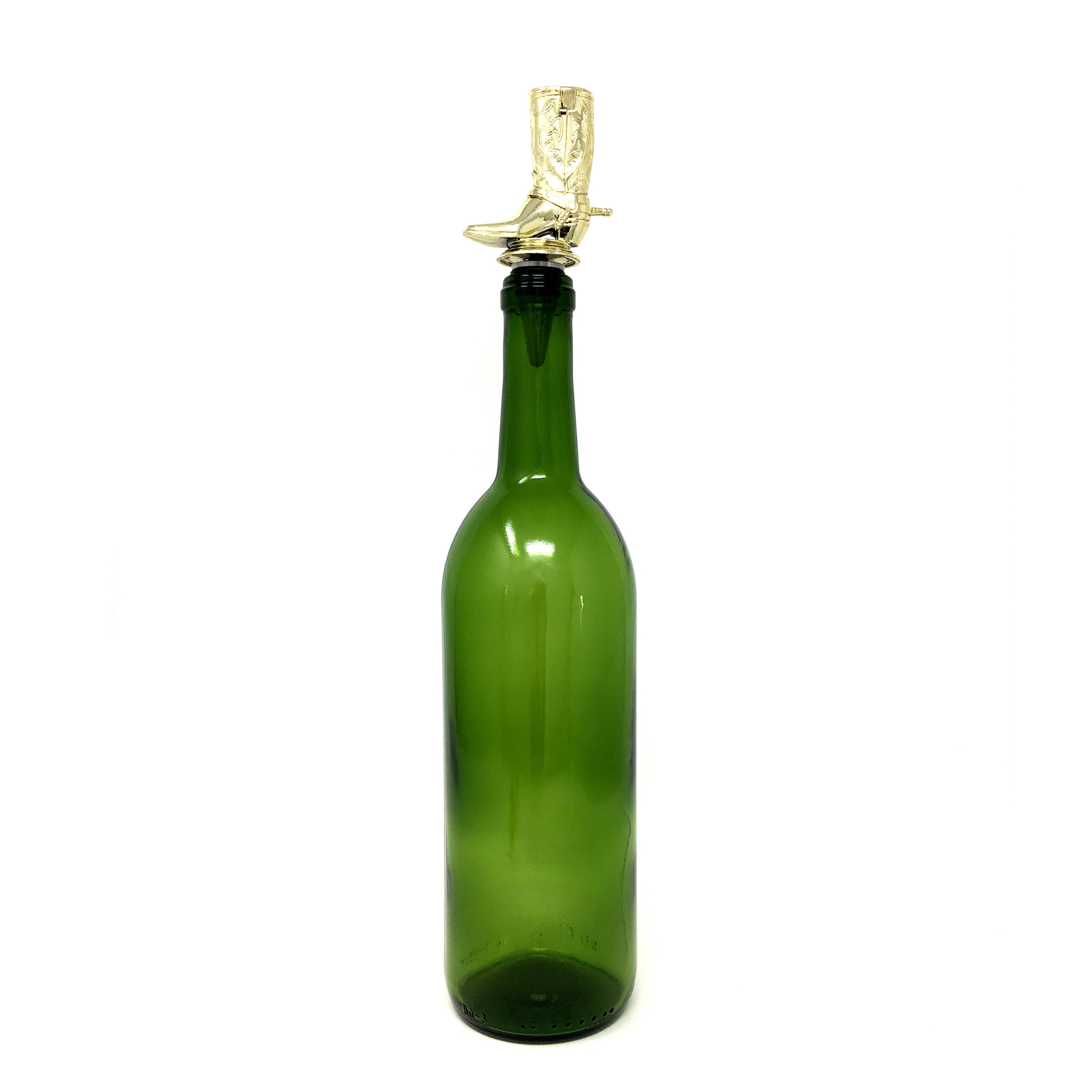 Cowboy Boot Trophy Wine Bottle Stopper With Stainless Steel Base Made ...