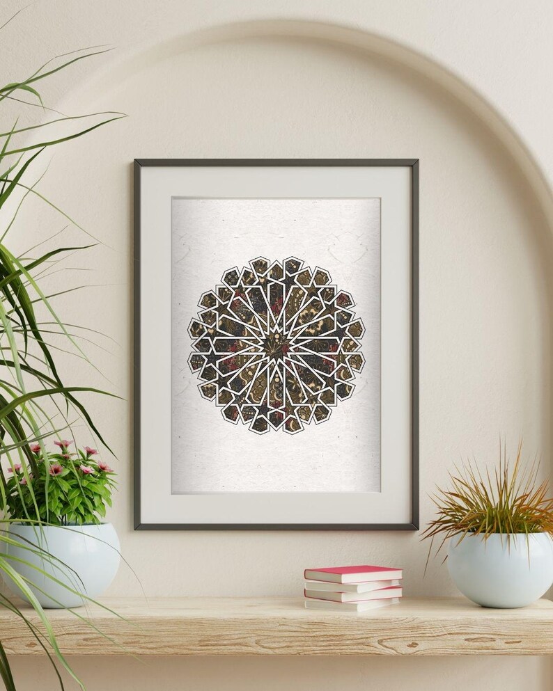 Batik Islamic Wall Decor | Modern Muslim Art | Boho Muslim Decor ...