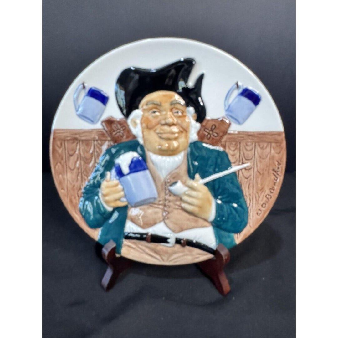 1984 Davenport Pottery Toby Fillpot Wilfred Blandford Plate FIRST ISSUE ...