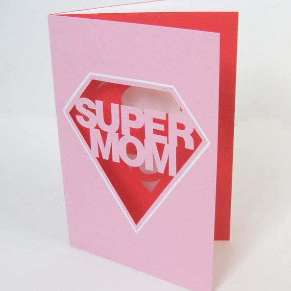 Items similar to Hand Cut Super Card For Girls on Etsy