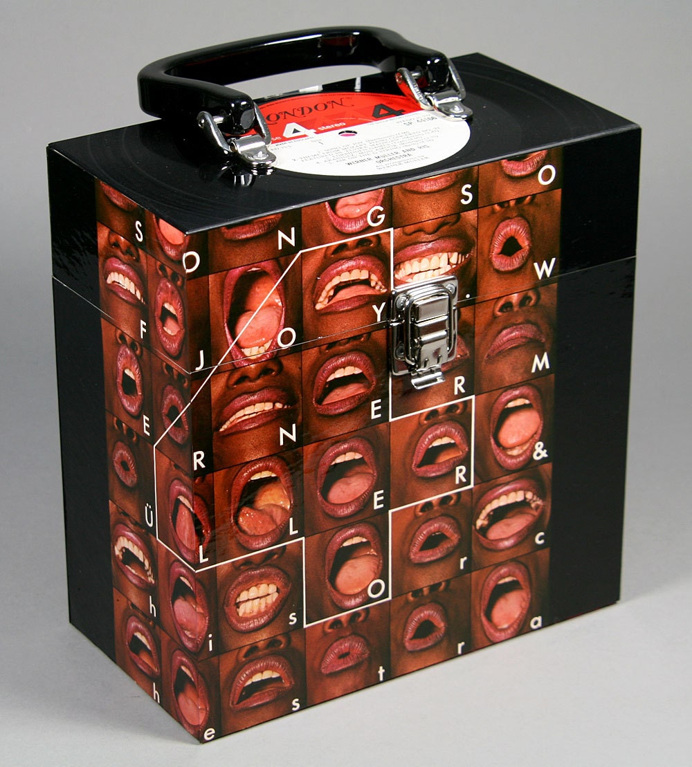 7-inch Vinyl 45 Record Case Handmade From Recycled Records Songs of Joy ...