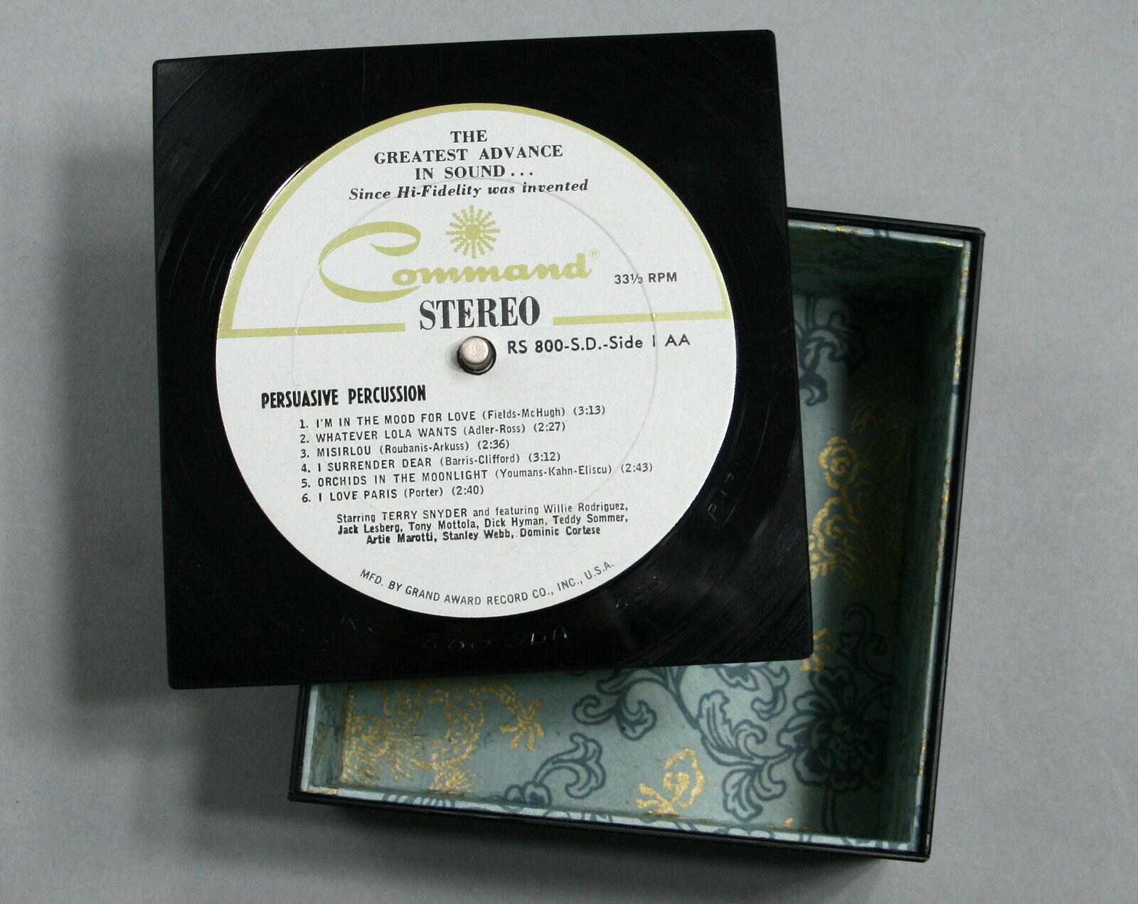 Groovy Little Box With a Lid Handmade From Recycled Vinyl Record ...