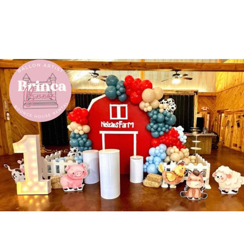Barn Theme Balloon Garland - Etsy