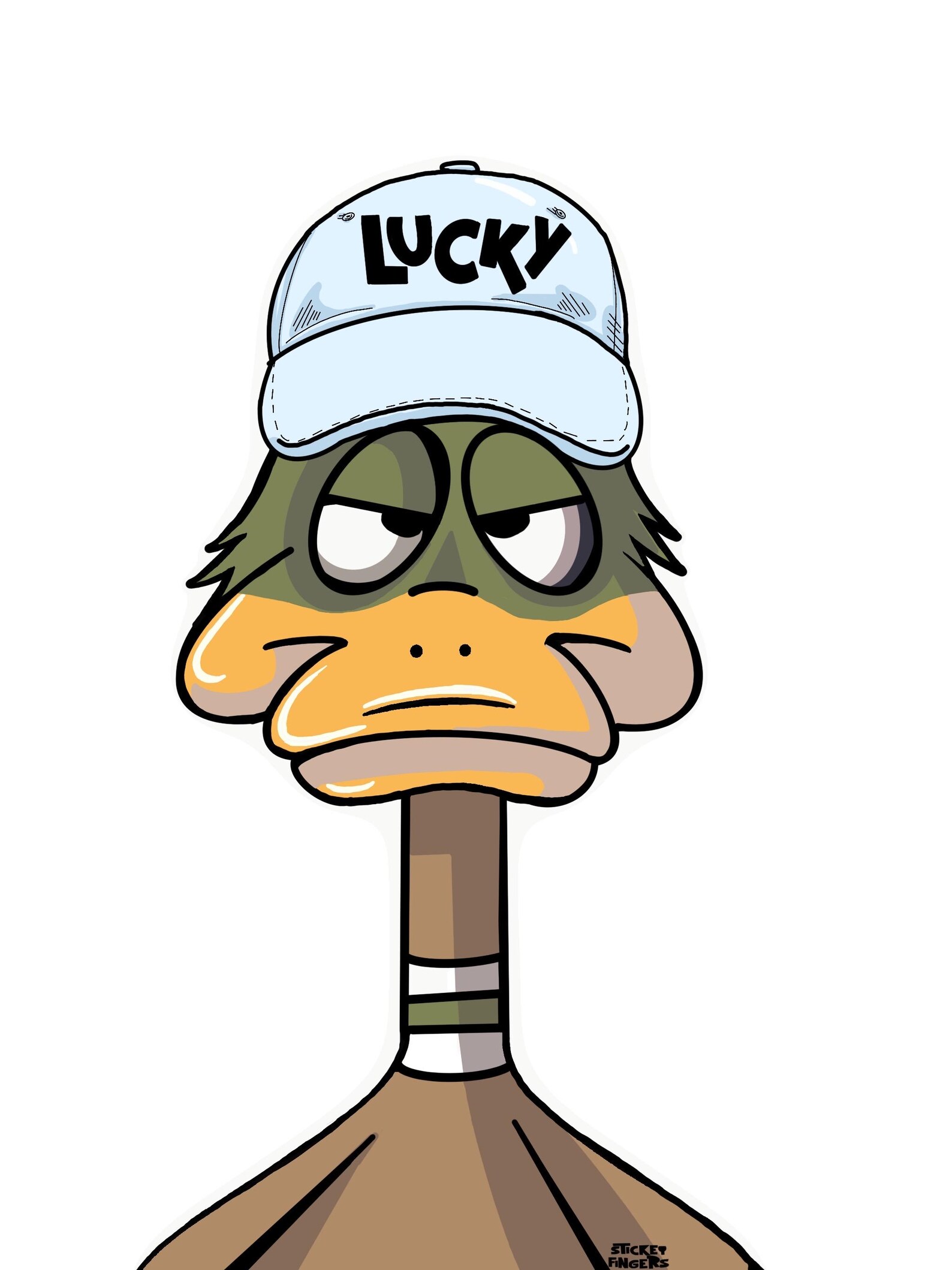 Lucky Duck Sticker - Etsy