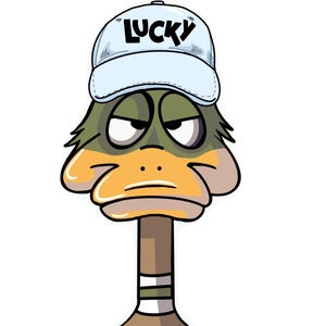 Lucky Duck Sticker - Etsy