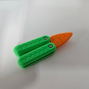 Carrot Fidget Knife | Butterfly Play Knife - Etsy