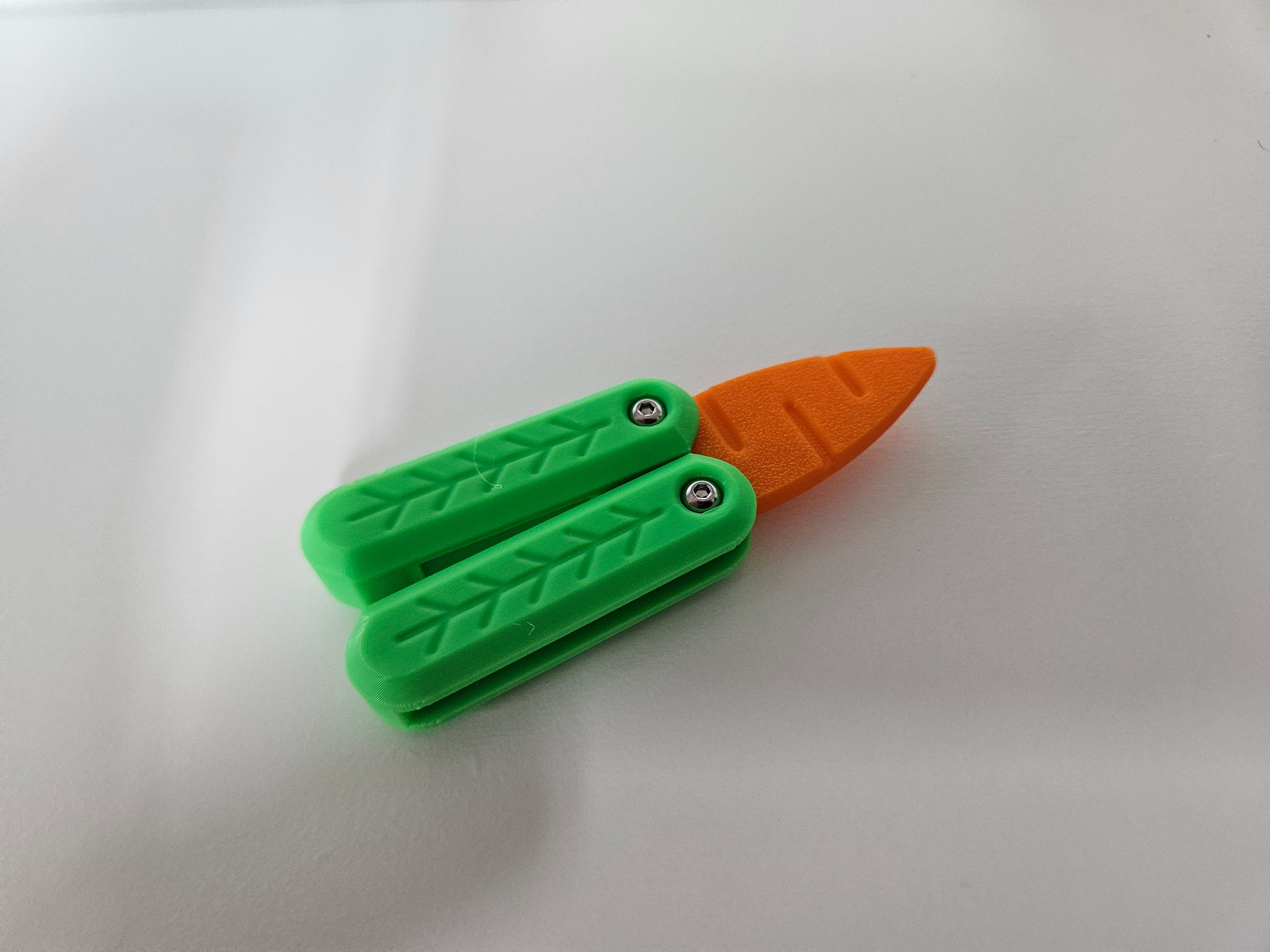 Carrot Fidget Knife | Butterfly Play Knife - Etsy