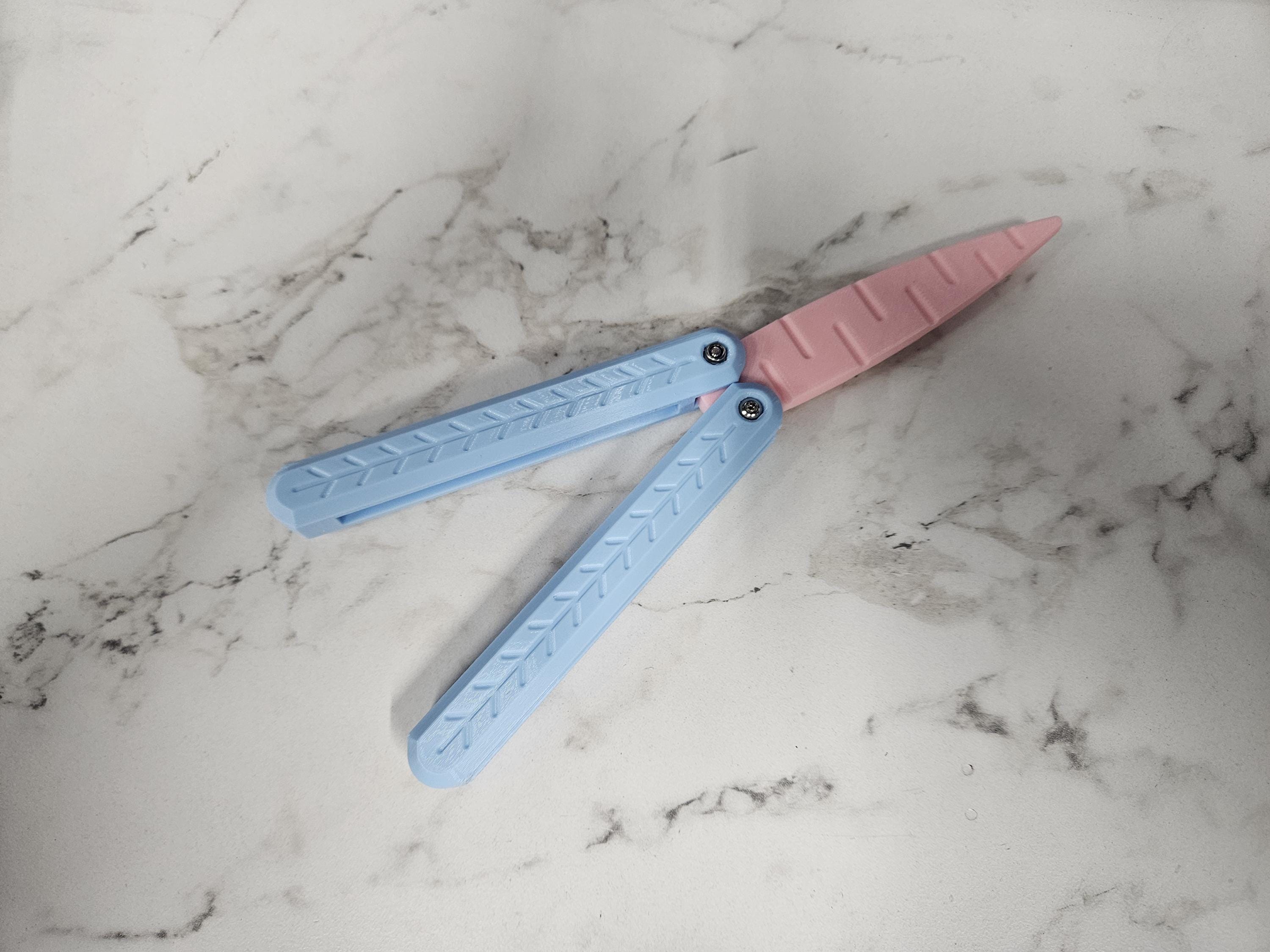 Carrot Fidget Knife | Butterfly Play Knife - Etsy