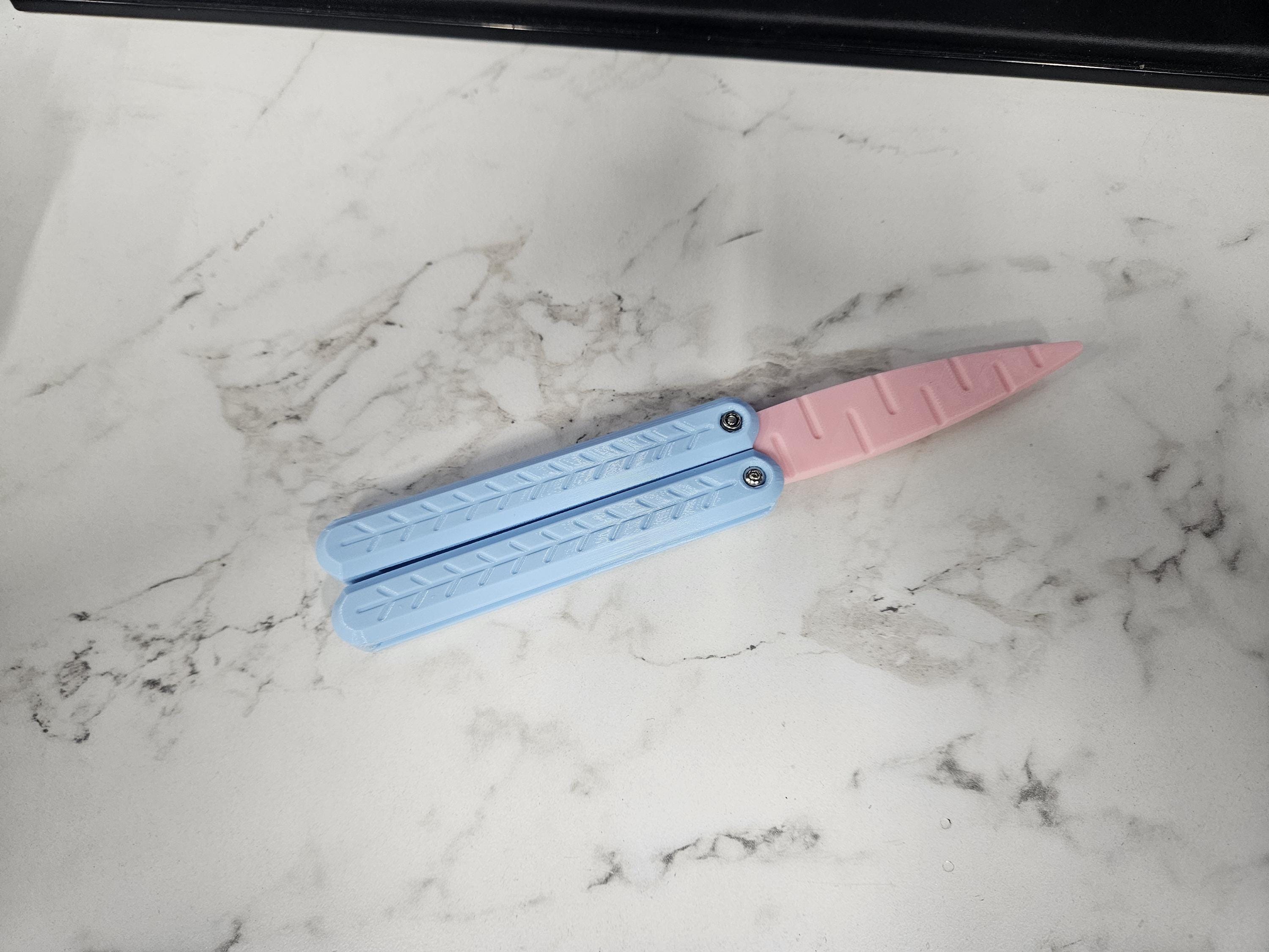 Carrot Fidget Knife | Butterfly Play Knife - Etsy