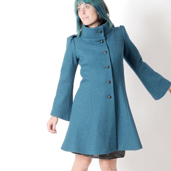Flared Coat - Etsy