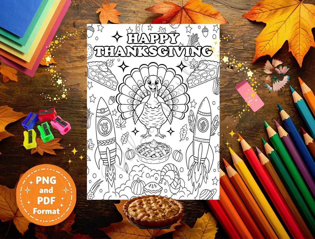 Thanksgiving Coloring Sheet for Kids, Printable Turkey Coloring ...
