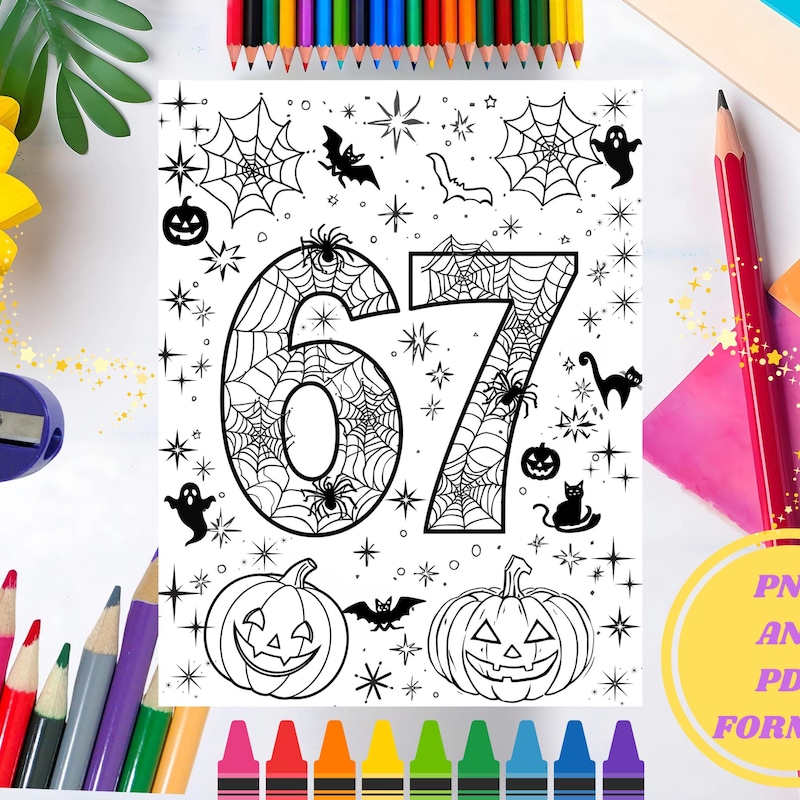 Pumpkin With 67 on It - Etsy