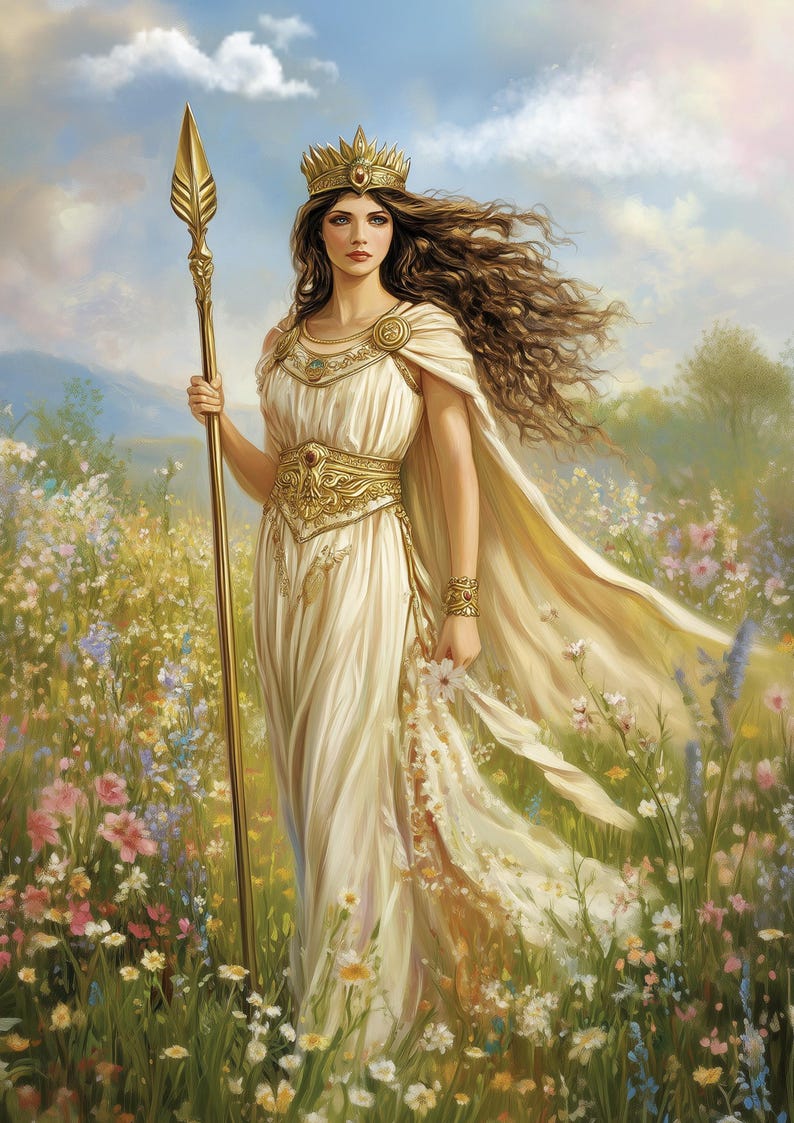 Athena Greek Goddess Wall Art, Athena Art Print, Divine Feminine Art ...